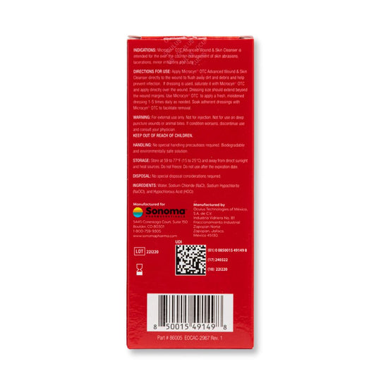 Microcyn® OTC Advanced Wound and Skin Cleanser – Sonoma Pharmaceuticals
