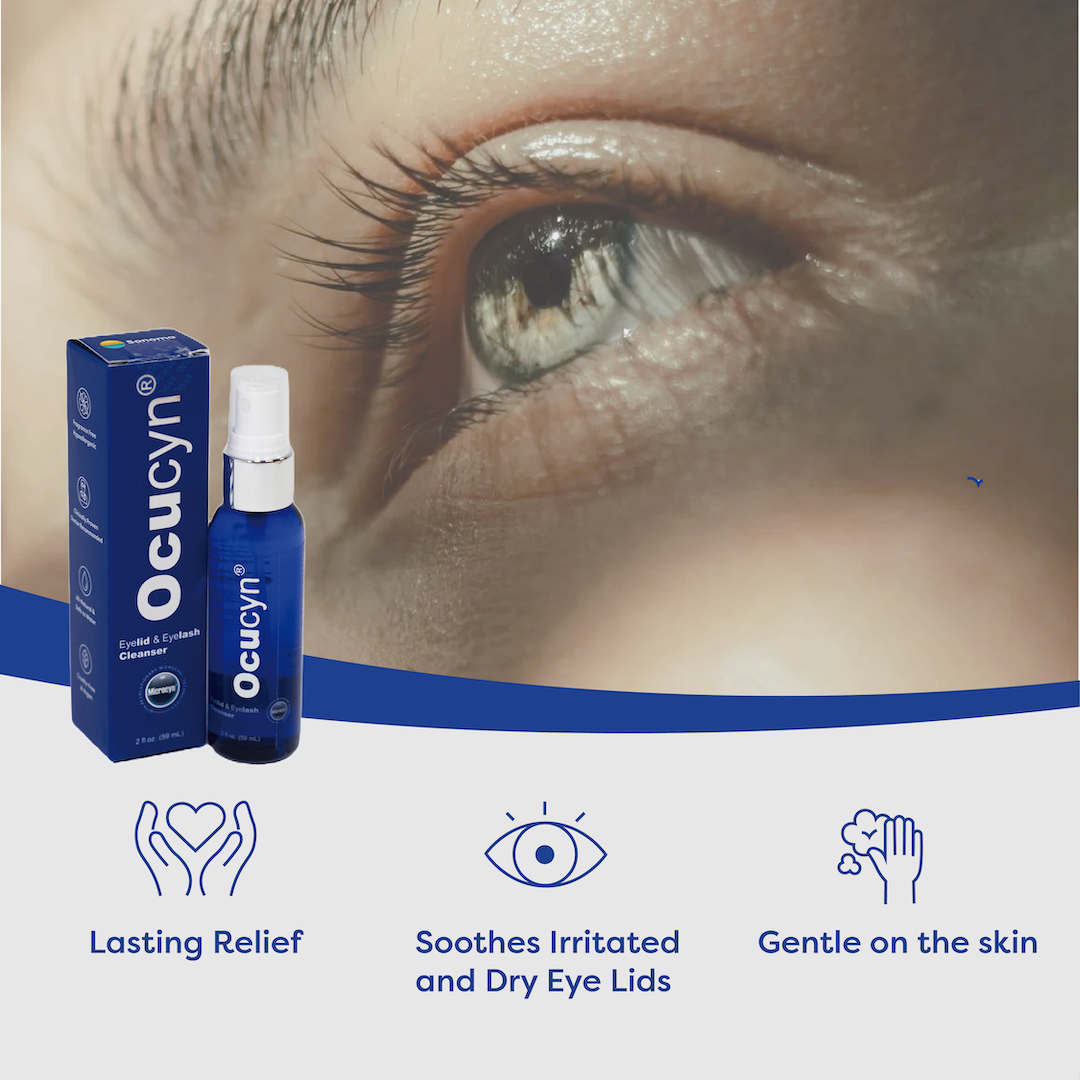 Ocucyn Eyelid and Eyelash Cleanser 2 oz – Sonoma Pharmaceuticals